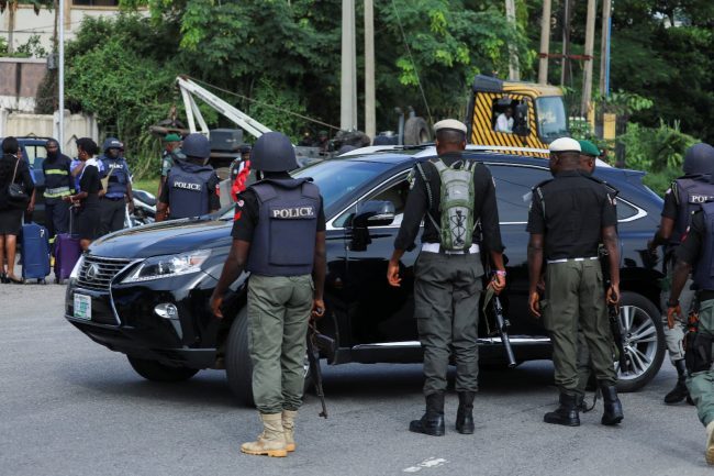 Nigerian police removed from VIP escort duties