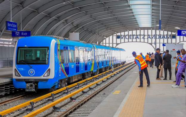 Lagos metro train opens to public